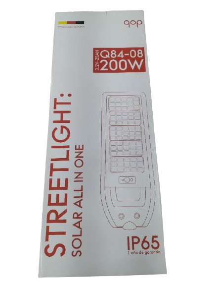 QOP Q84-08 ALUMBRADO PUBLICO SOLAR 200W